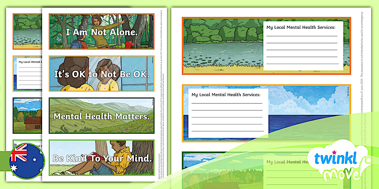 Health, Safety and Wellbeing Editable Bookmarks