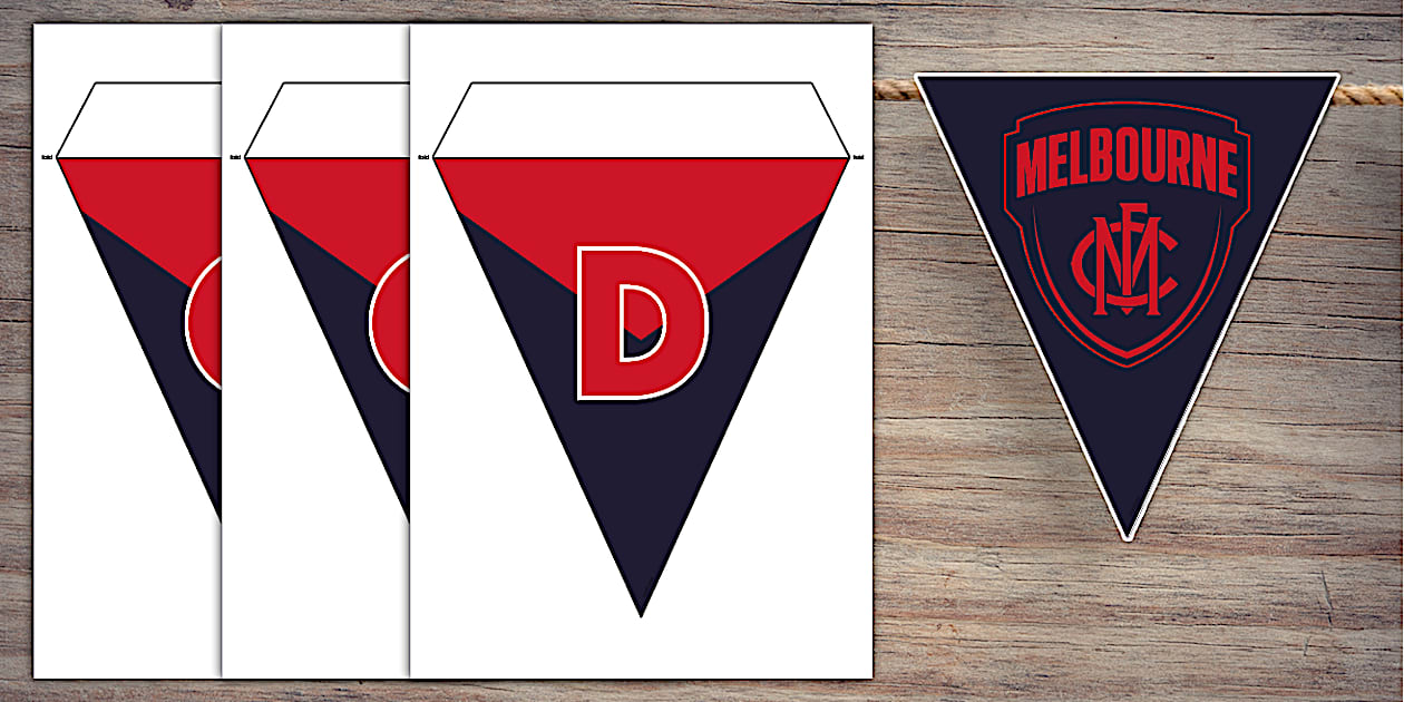 Melbourne Demons Bunting | Twinkl Party (teacher made)