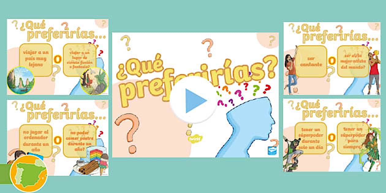 Juego interactivo: ¿Qué preferirías...? - Twinkl