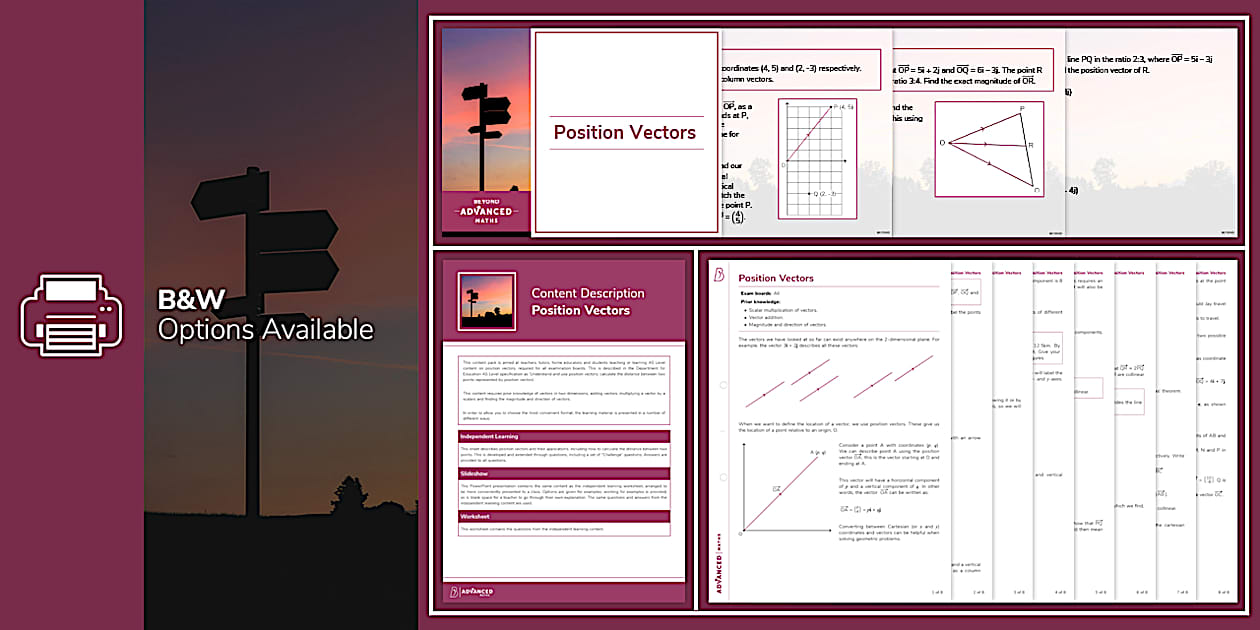 👉 Position Vectors Resource Pack | Pure Maths | Beyond