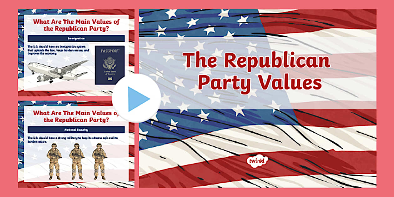 Republican Party Values PowerPoint for Kids | Twinkl USA