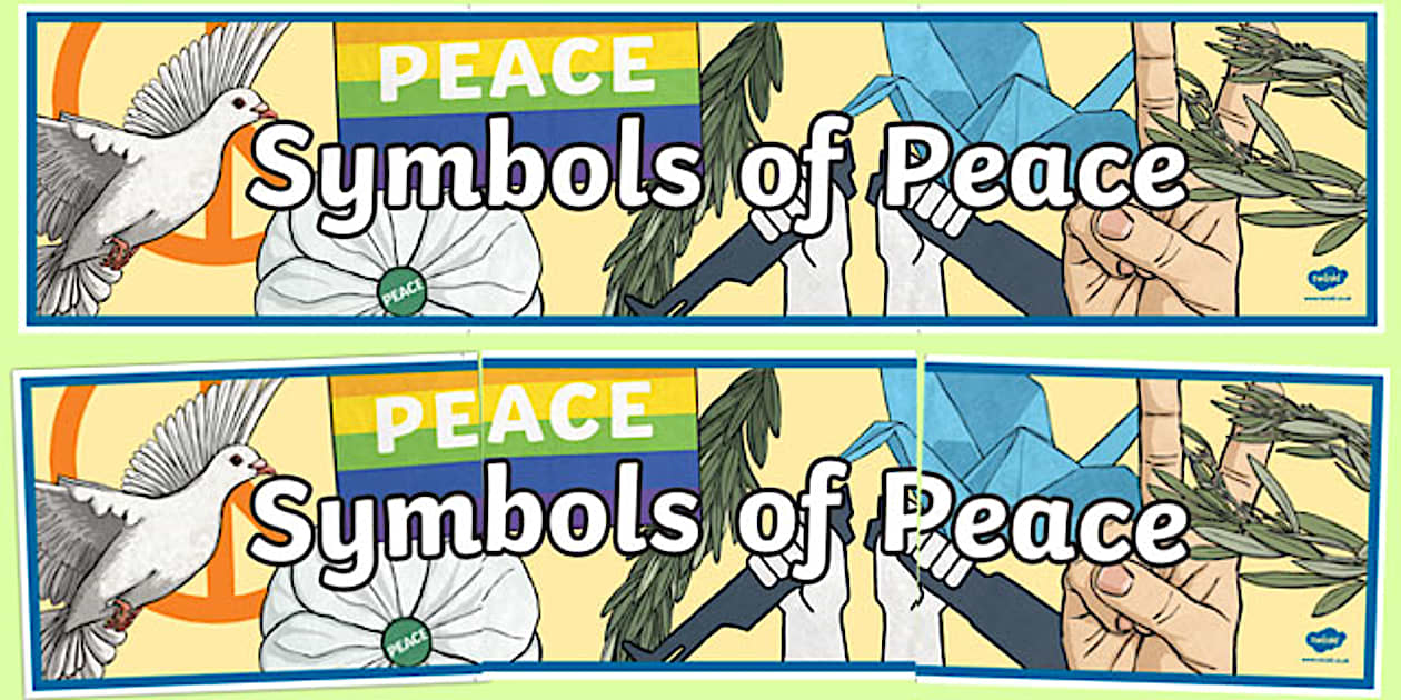 Symbols of Peace Display Banner-Irish (Teacher-Made)