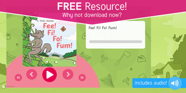 FREE! - Fee! Fi! Fo! Fum! Listen and Follow Audio Story