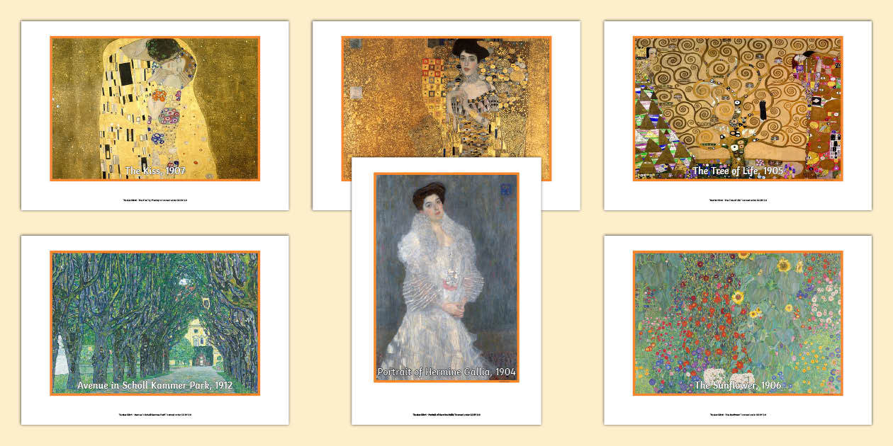 Gustav Klimt Photo Pack (teacher made) - Twinkl