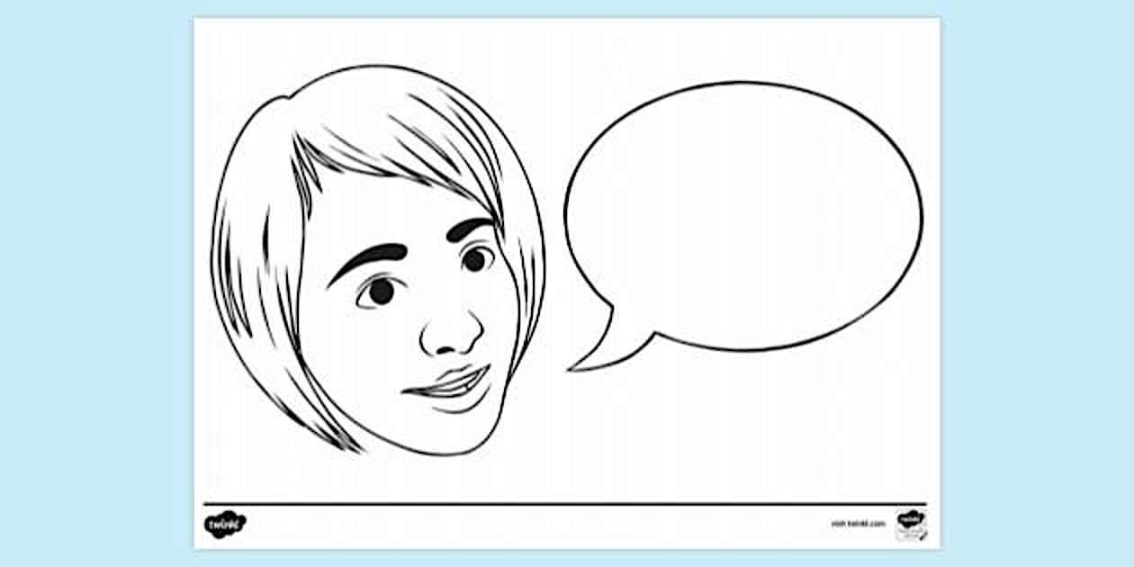 Talking Colouring Sheet | Teaching Resources | Twinkl