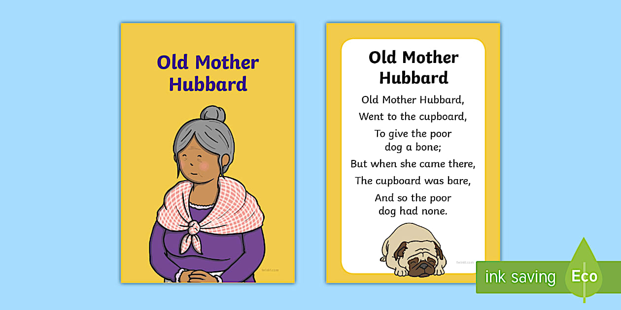 Old Mother Hubbard Nursery Rhyme IKEA Tolsby/Fiestad Frame