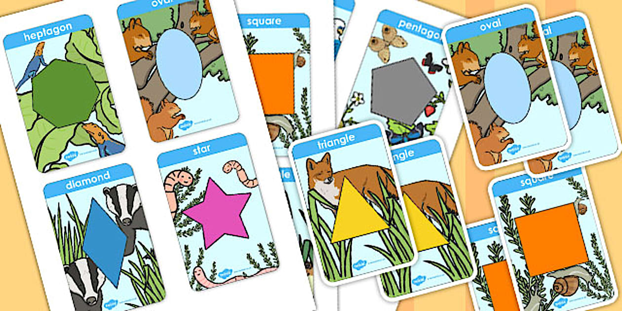 Shape Snap Cards Game - Teacher Made (teacher made) - Twinkl