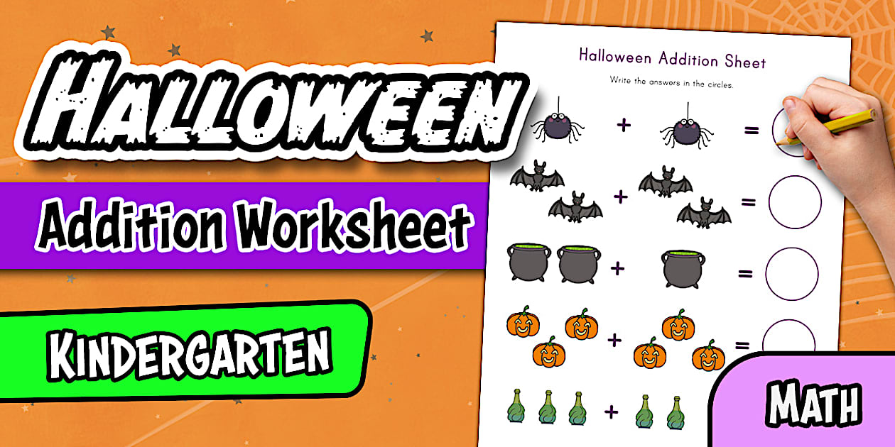 Halloween-Themed Addition Worksheet | Printable Resource