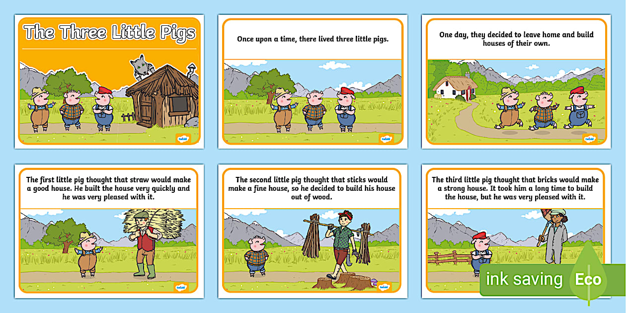 The Three Little Pigs Story (teacher made) - Twinkl