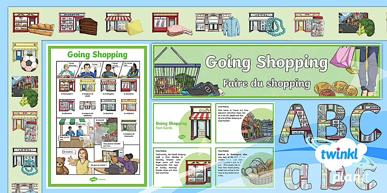 French: Going Shopping Year 4 Additional Resources - Twinkl