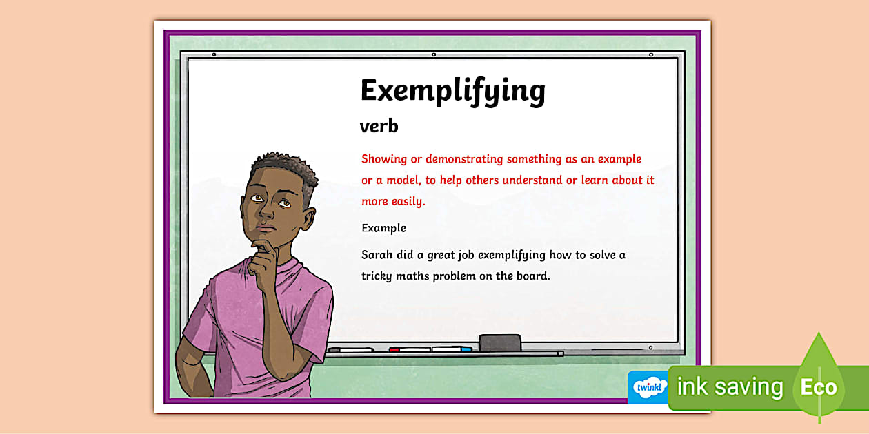Exemplifying Definition Display Poster (Teacher-Made)