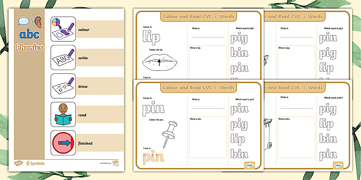 CVC Words with ‘i’ Activity | SEND Activities | Twinkl
