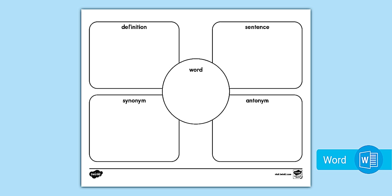 Word Map Graphic Organizer