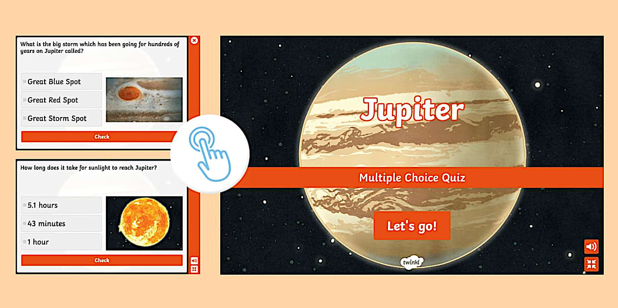 Jupiter Multiple Choice Quiz | Twinkl (teacher made)
