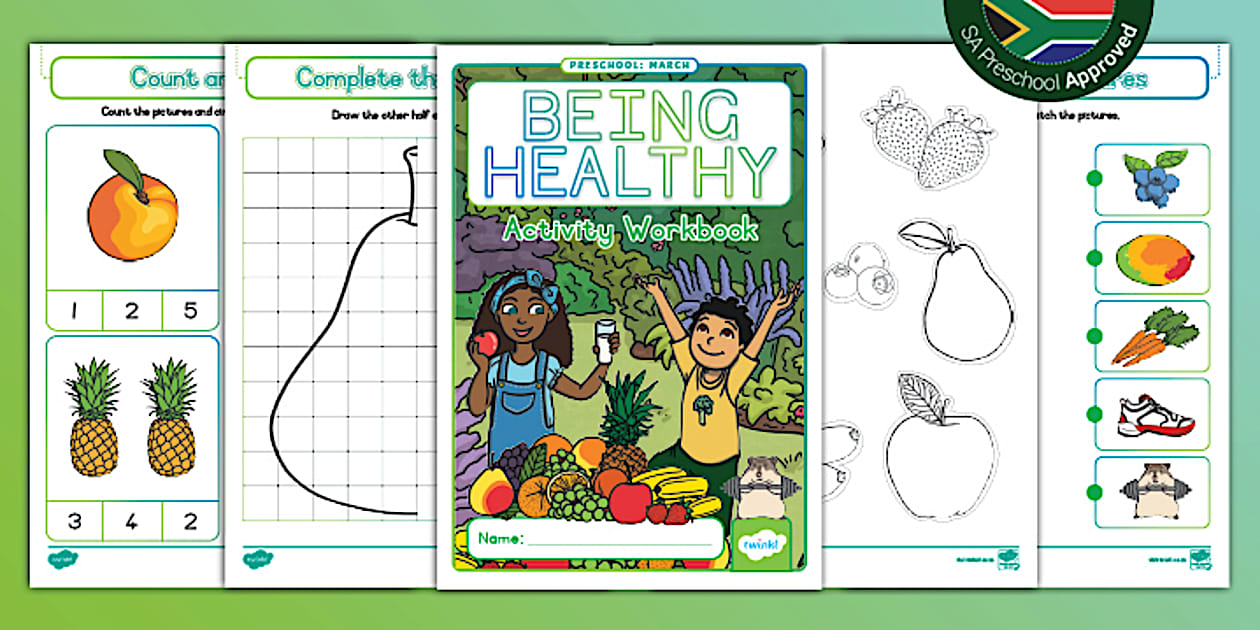 Preschool: March Workbook- Being Healthy
