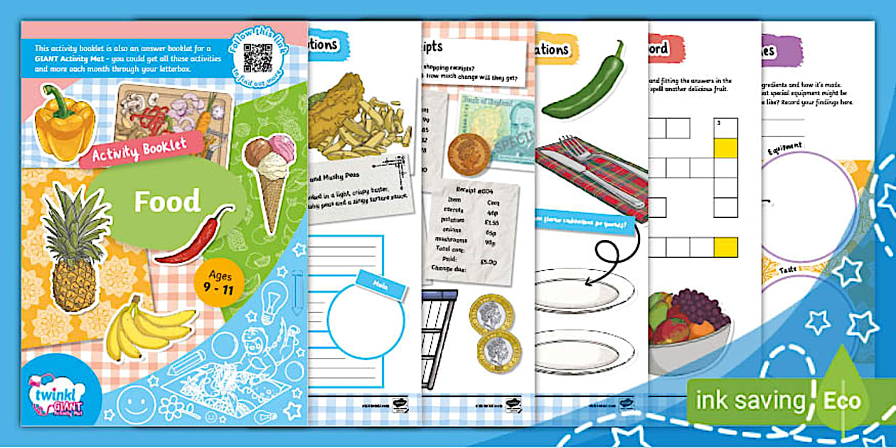 Food Activity Booklet 9 to 11 years (teacher made) - Twinkl