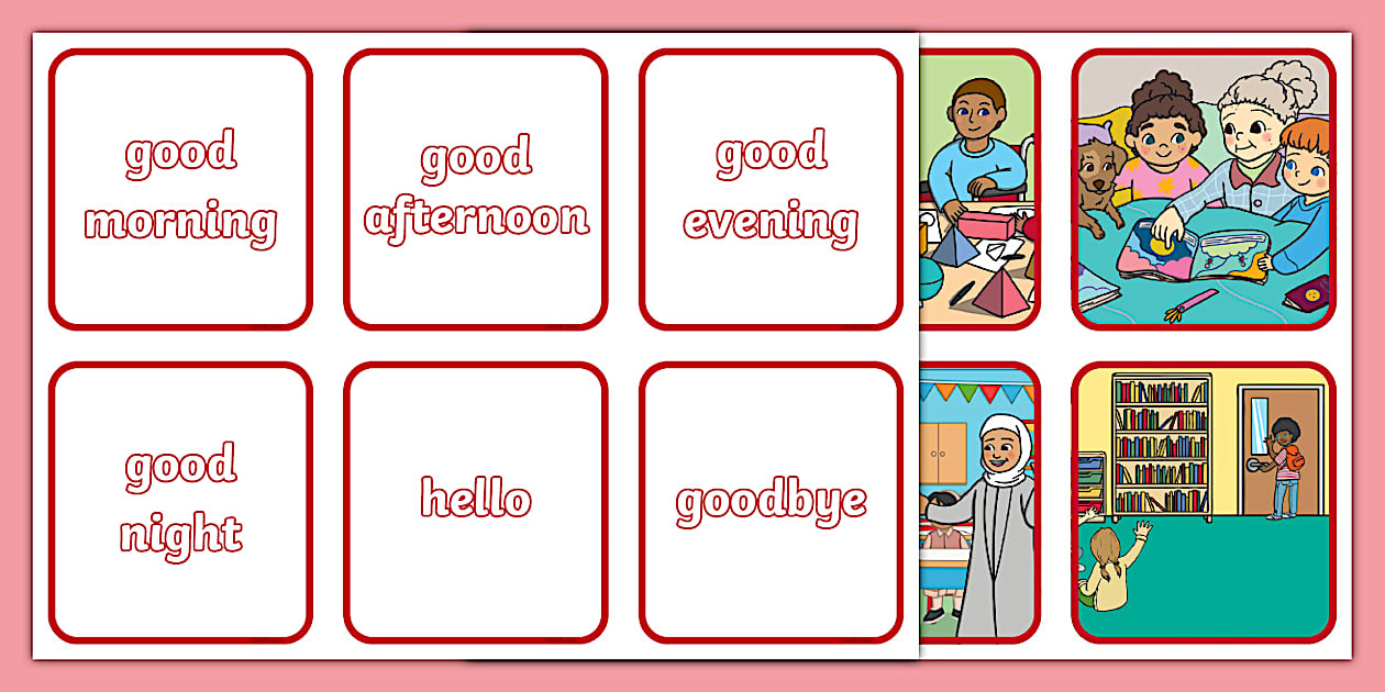 Greetings Matching Cards