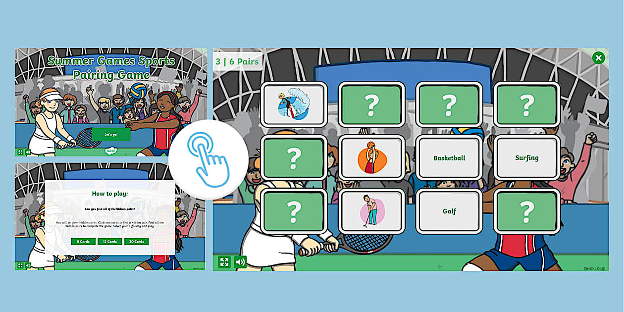 Summer Games Sports Pairing Game - Year 2 Twinkl Go - Twinkl
