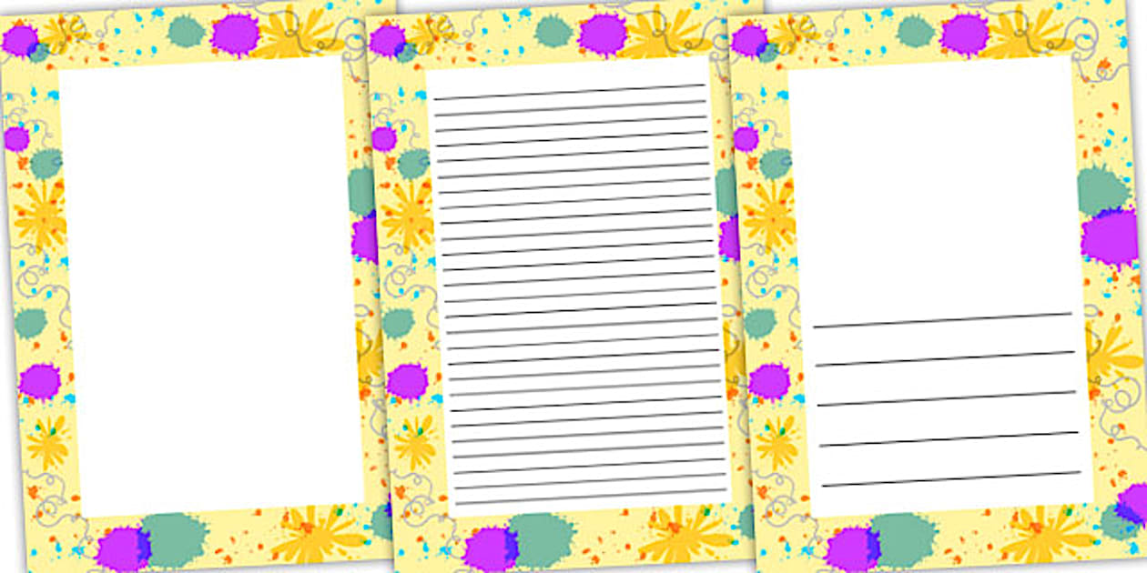 Art and Design Page Borders - Teaching Resource - Twinkl
