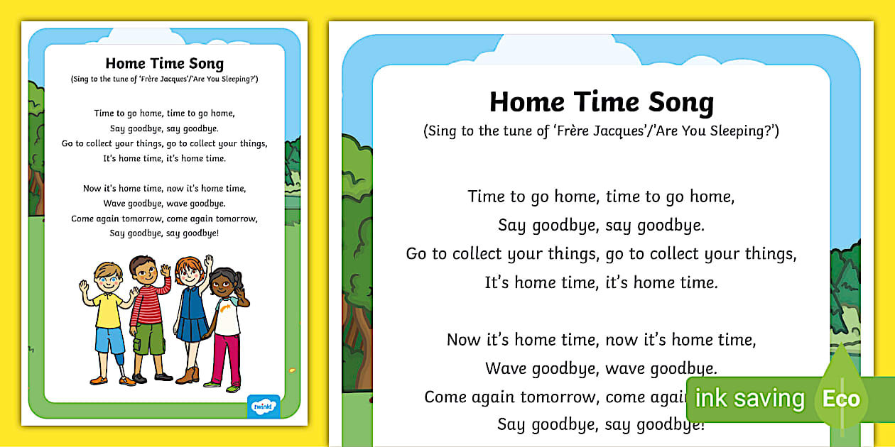 Home Time Song (teacher made) - Twinkl