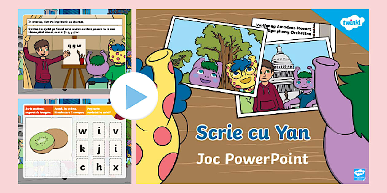 Scrie cu Yan – Joc PowerPoint - Twinkl