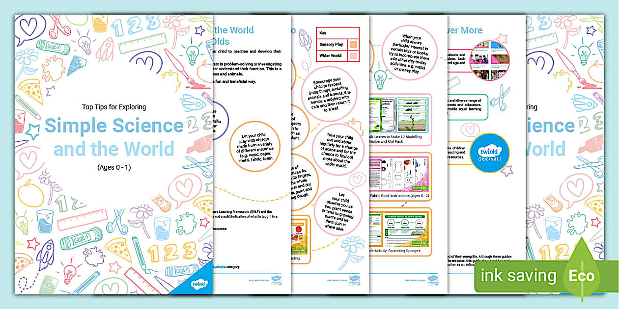 Milestone Booklet Science (ages 0-1) (teacher made) - Twinkl