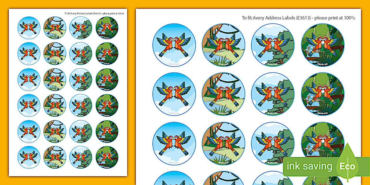 Parrot Pair Stickers