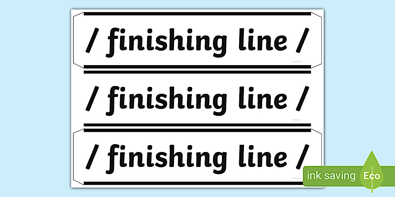 Sports Day Finishing Line Cut-Out - KS1 - KS2 - EYFS