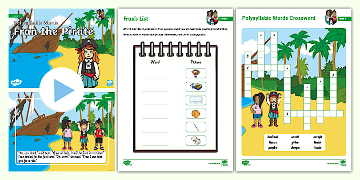 Polysyllabic Words Lesson Pack - Level 4 Week 4 Lesson 4