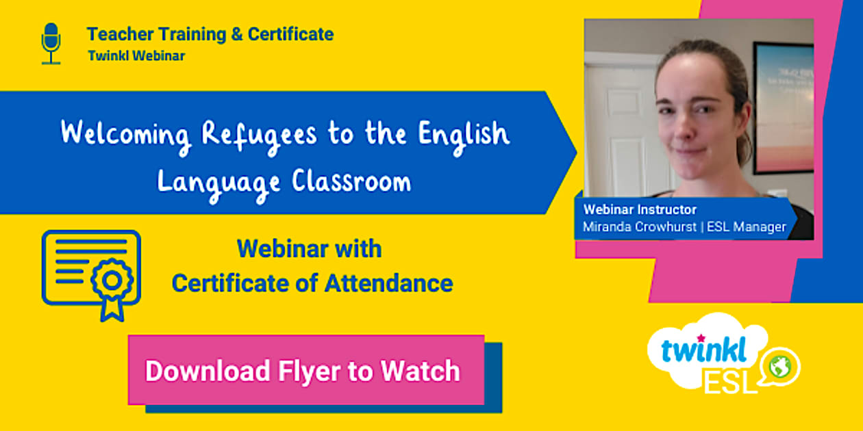 FREE! - Welcome New Starters Webinar for Refugees - English Language