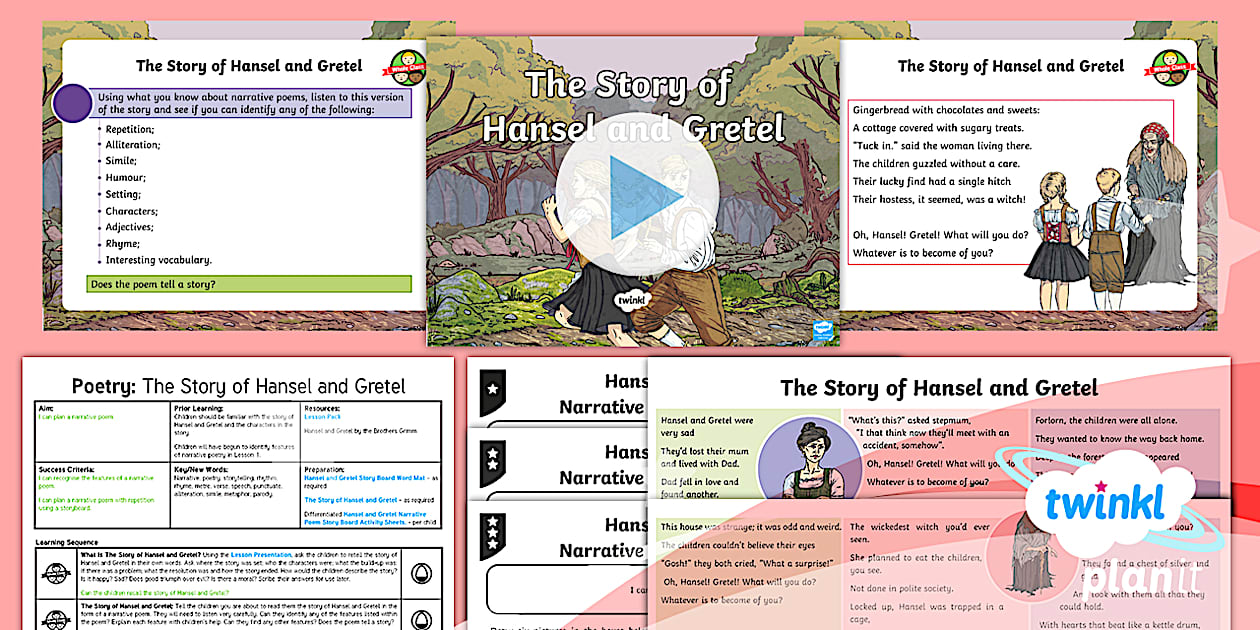Traditional Tales: Hansel and Gretel: Poetry 2 Y3 Lesson Pack