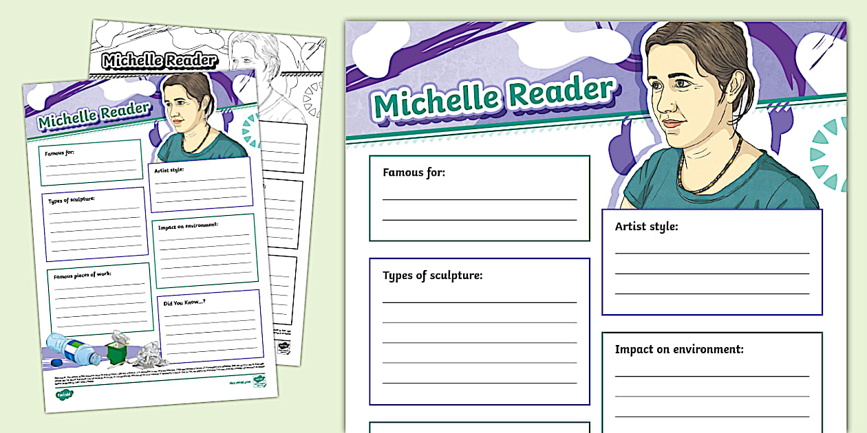 Michelle Reader Fact File Template (Teacher-Made) - Twinkl