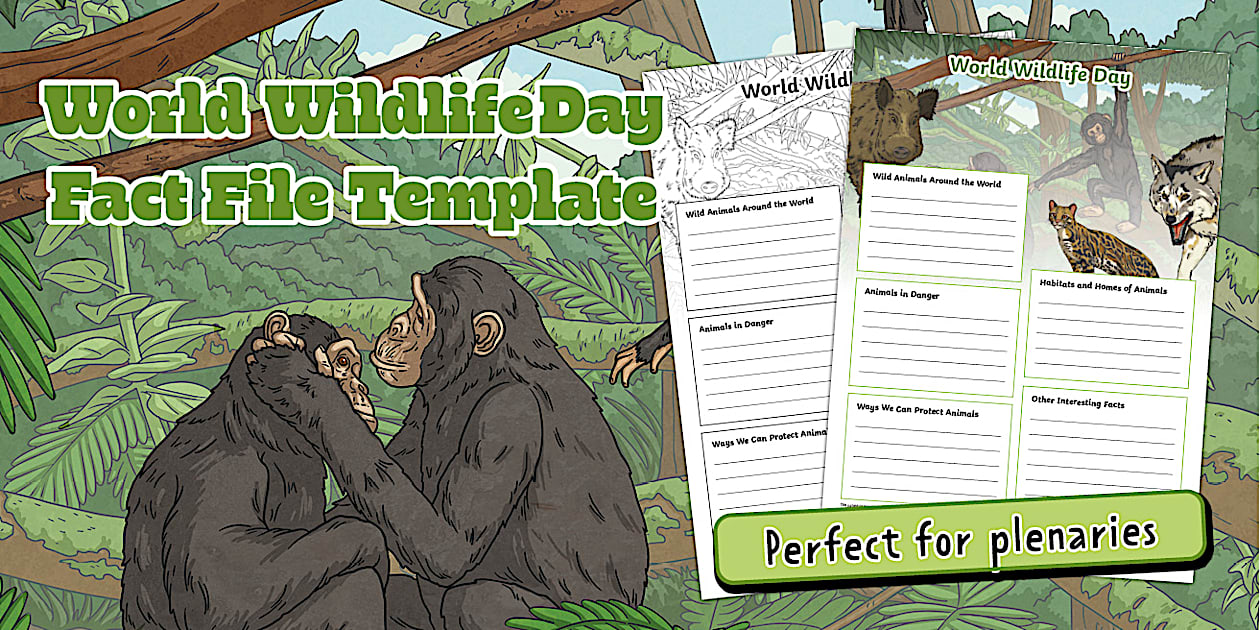 World Wildlife Day Fact File Template