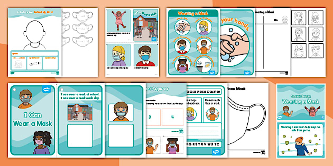 Wearing a Mask Activity Pack (teacher made) - Twinkl