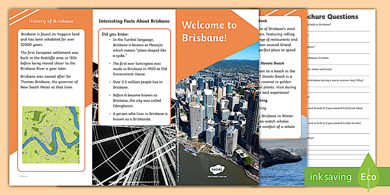 Brisbane Reading Comprehension Brochure - Year 3 HASS