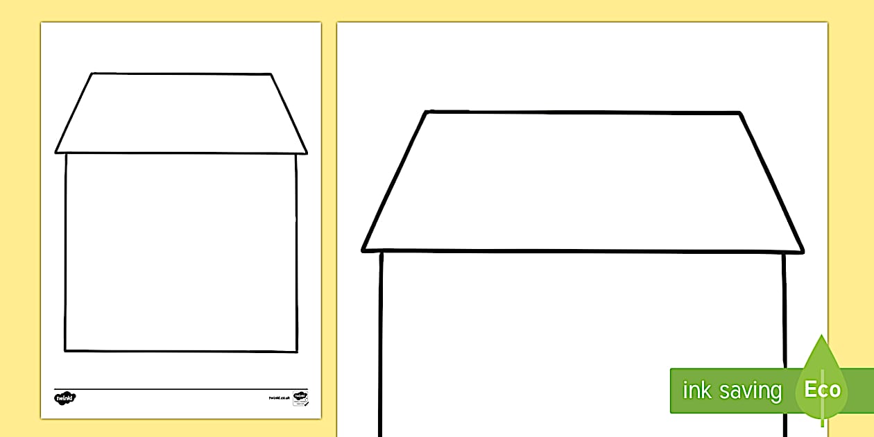House Drawing Activity Sheet - EYLF (Teacher-Made) - Twinkl