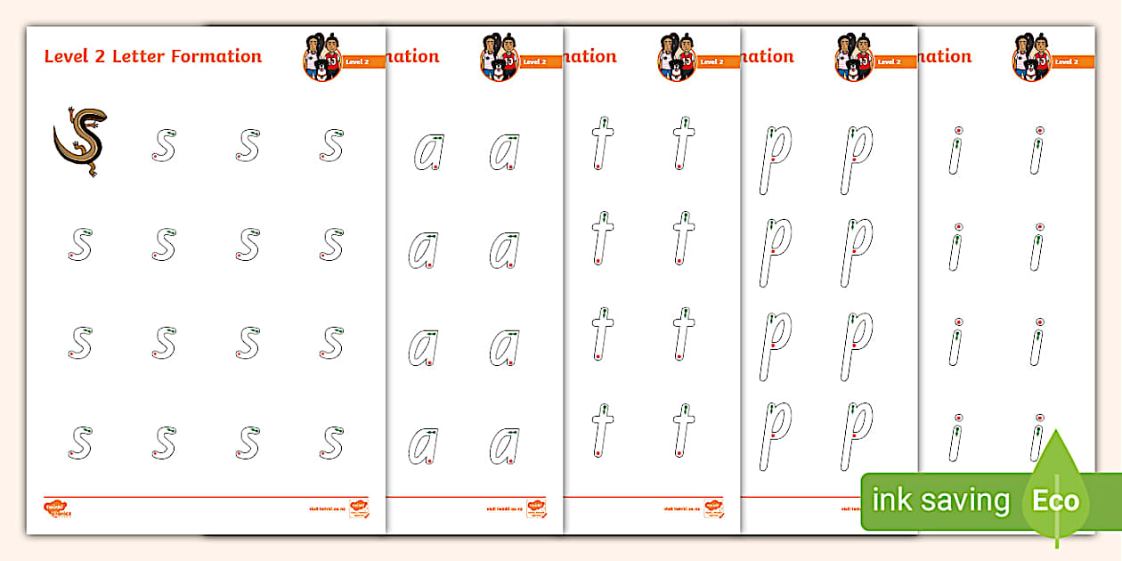 Level 2 Letter Formation Activity Sheets (teacher made)