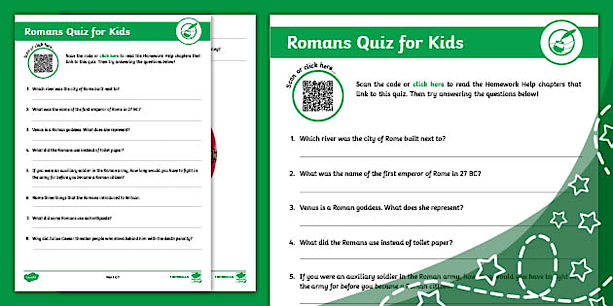 Romans Quiz for Kids (teacher made) - Twinkl