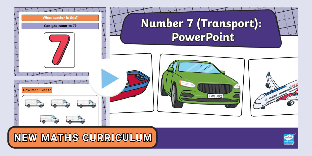 Number Seven Transport PowerPoint | Twinkl Ireland - Twinkl