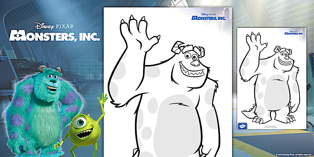 Monsters,Inc.: Sulley Colouring Page