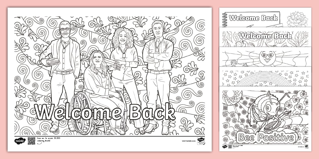 Welcome Back Colouring Sheets | Mindfulness Colouring Sheet