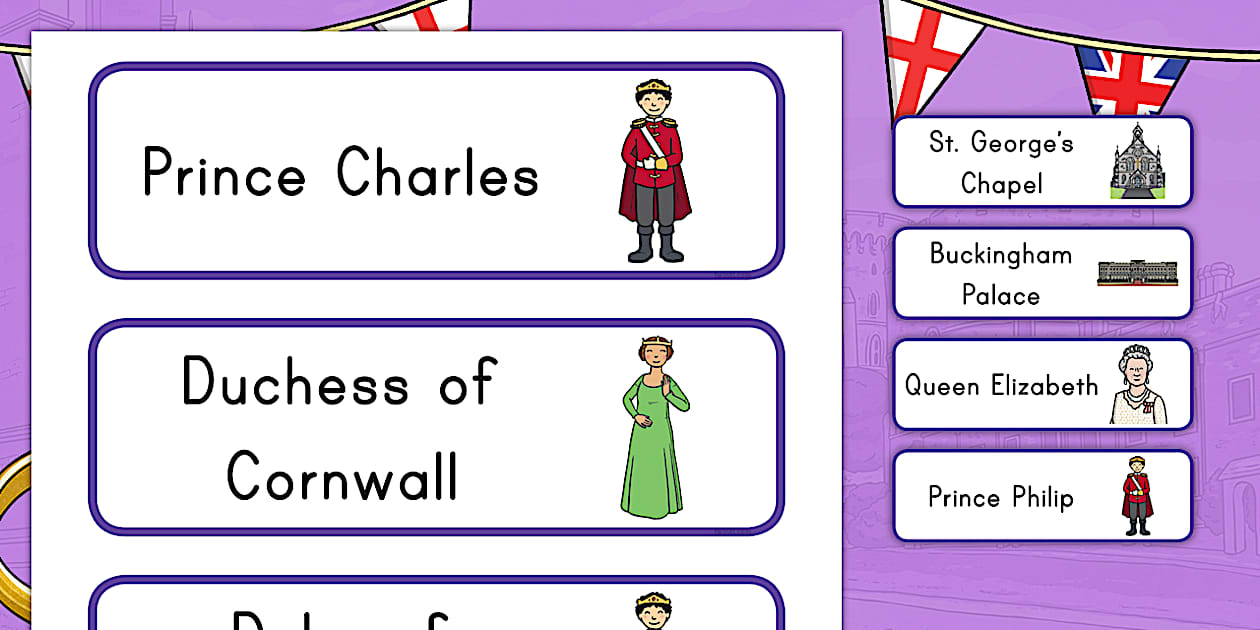 The Royal Wedding Word Cards (teacher made) - Twinkl