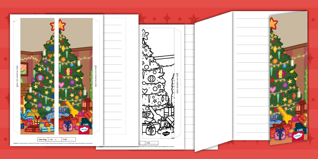 Christmas Tree Folding Writing Template (teacher made)