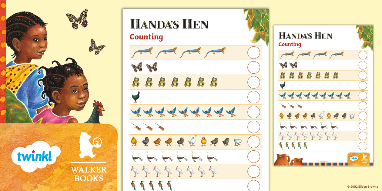 FREE! - Handa's Hen: Counting Activity Sheet (teacher made)