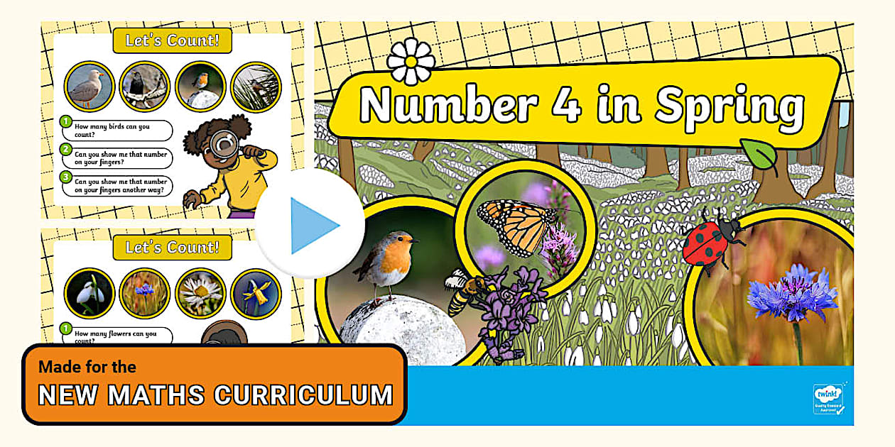 Number 4 PowerPoint (teacher made) - Twinkl