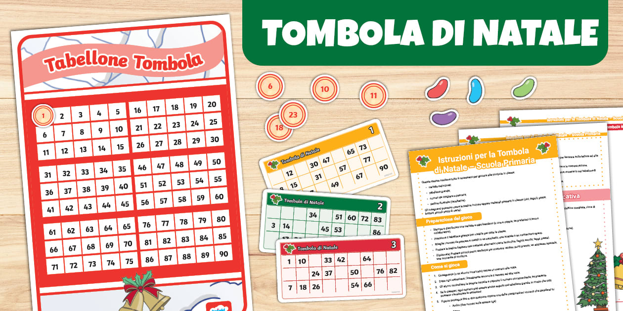 Tombola di Natale da stampare