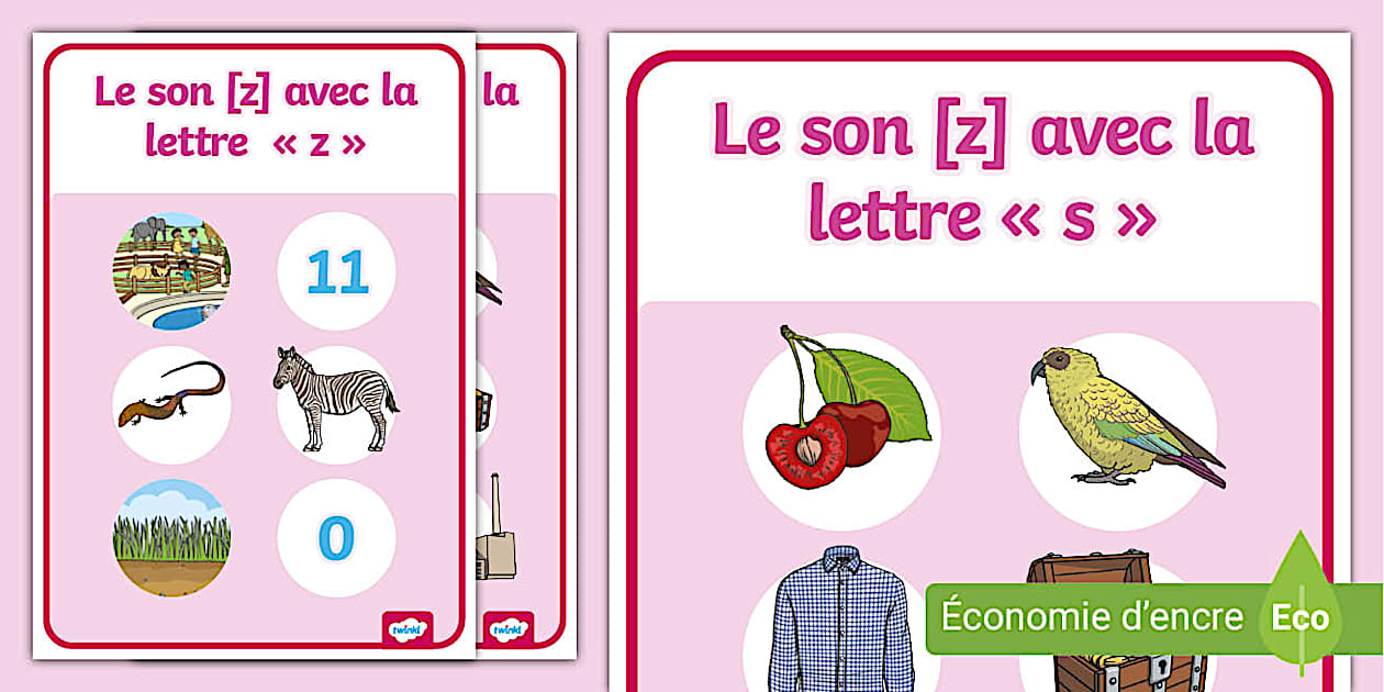 Le son [z] avec les lettres « s » et « z » - Twinkl