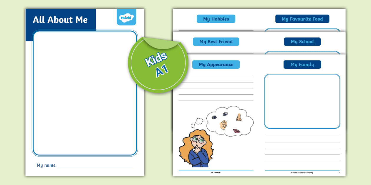ESL All About Me Booklet (teacher made) - Twinkl