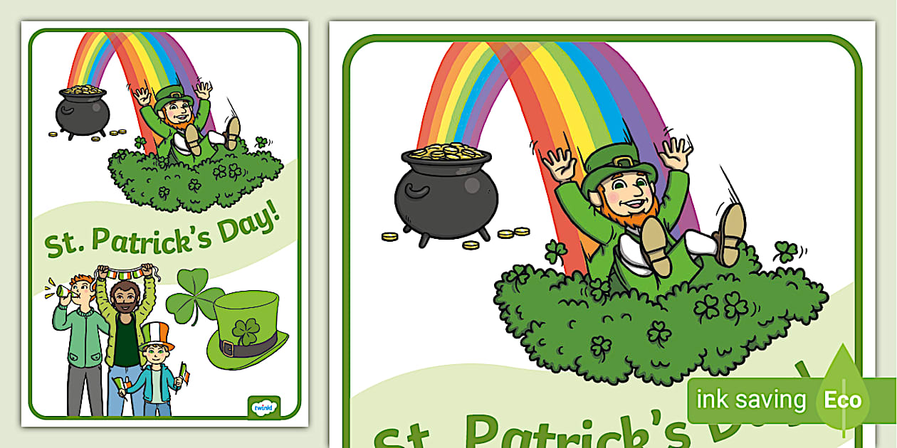 St. Patrick's Day Display Poster (teacher made) - Twinkl