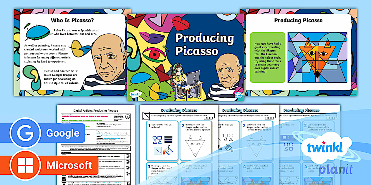 Computing: Digital Artists: Producing Picasso Year 2 Lesson 3